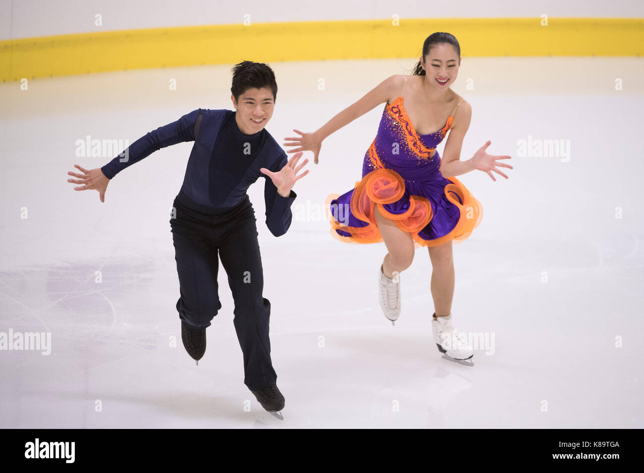 Bergamo Italy. 15th Sep, 2017. Rikako Fukase & Aru Tateno (JPN ...