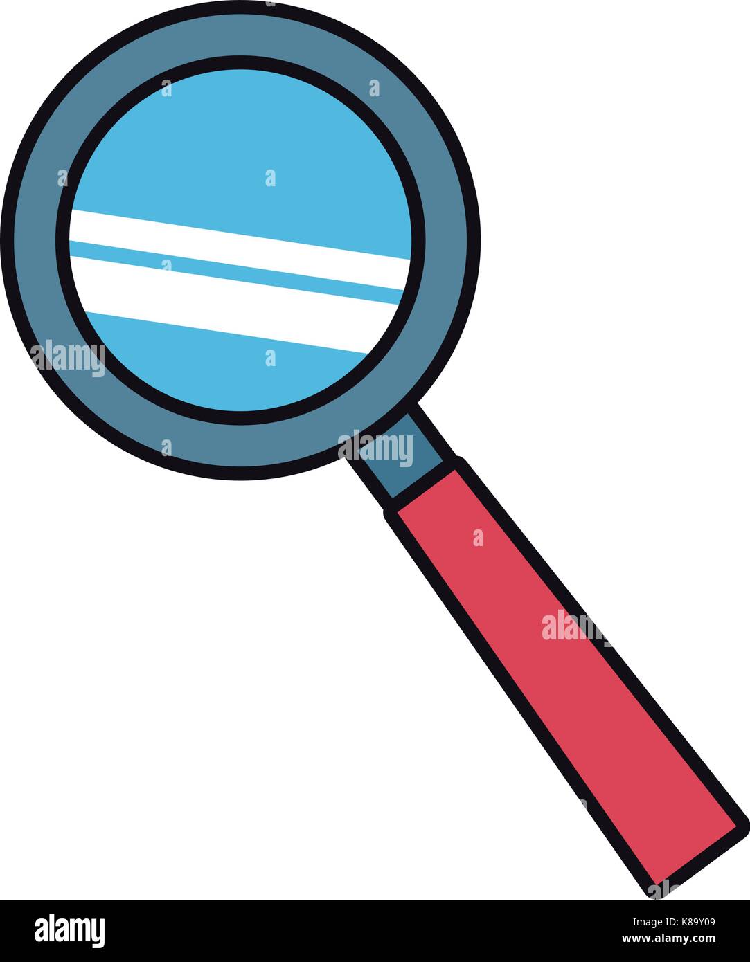 Magnifying glass symbol Stock Vector Image & Art - Alamy