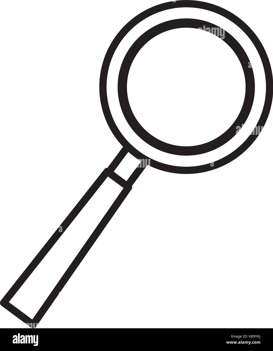 Magnifying glass symbol Stock Vector Image & Art - Alamy