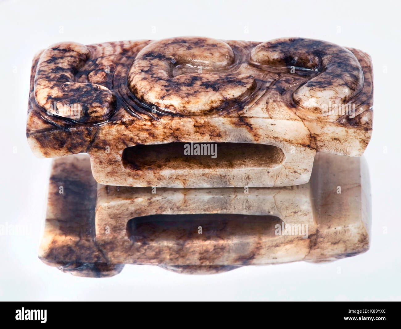 Antique 19th century Chinese Jade dagger hilt Stock Photo - Alamy