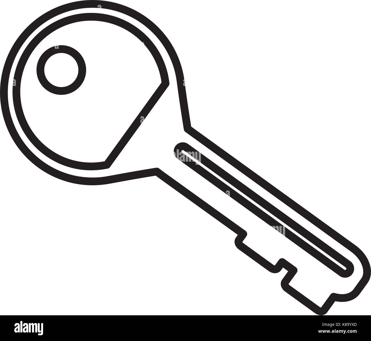 Door key isolated Stock Vector Image & Art - Alamy