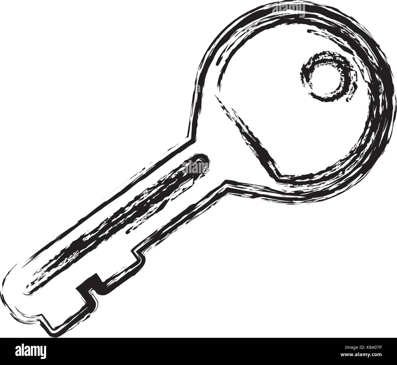 Door key isolated Stock Vector Image & Art - Alamy