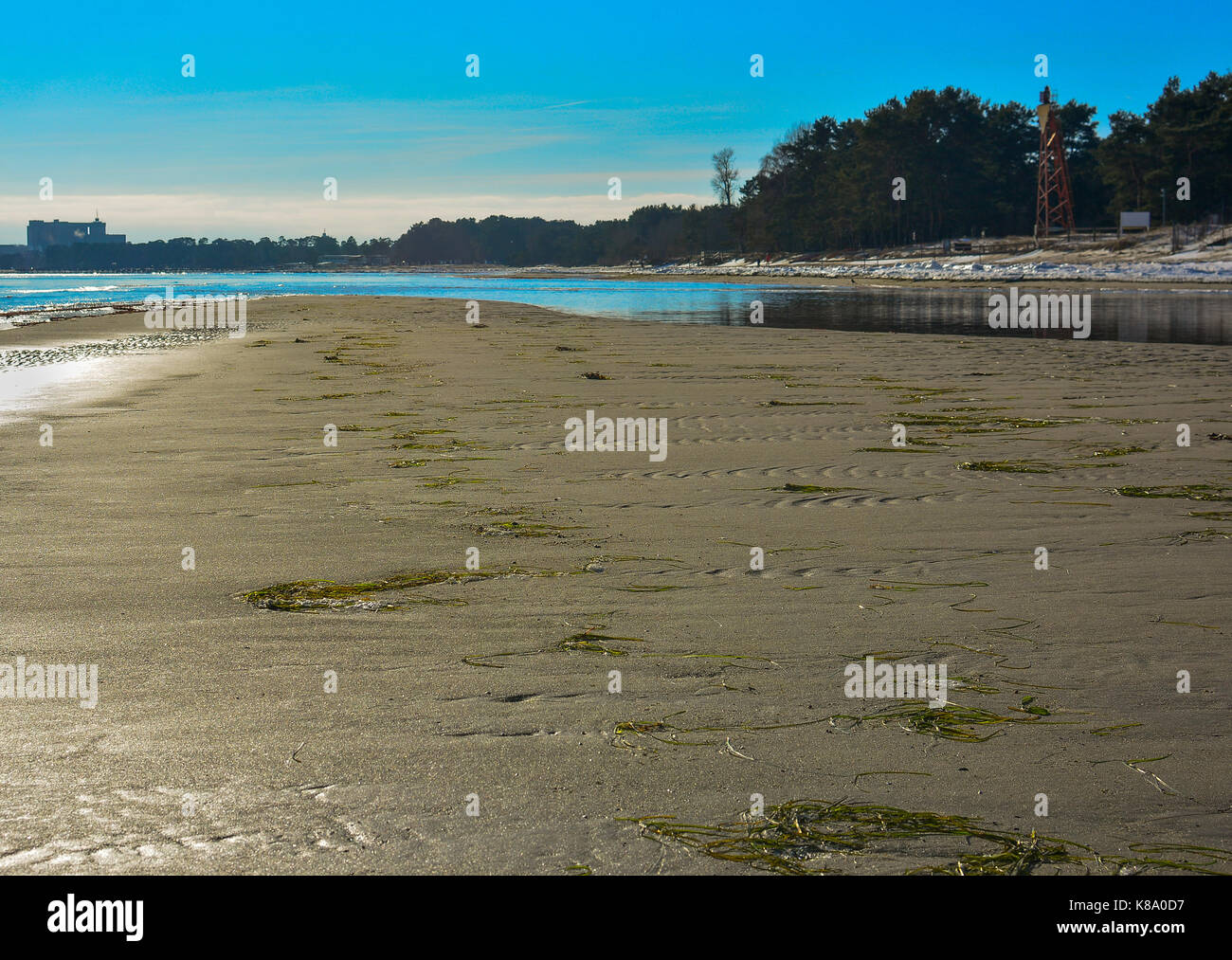 This is the famouse beach outside ahus, sweden, Called Kantarellen. The ...