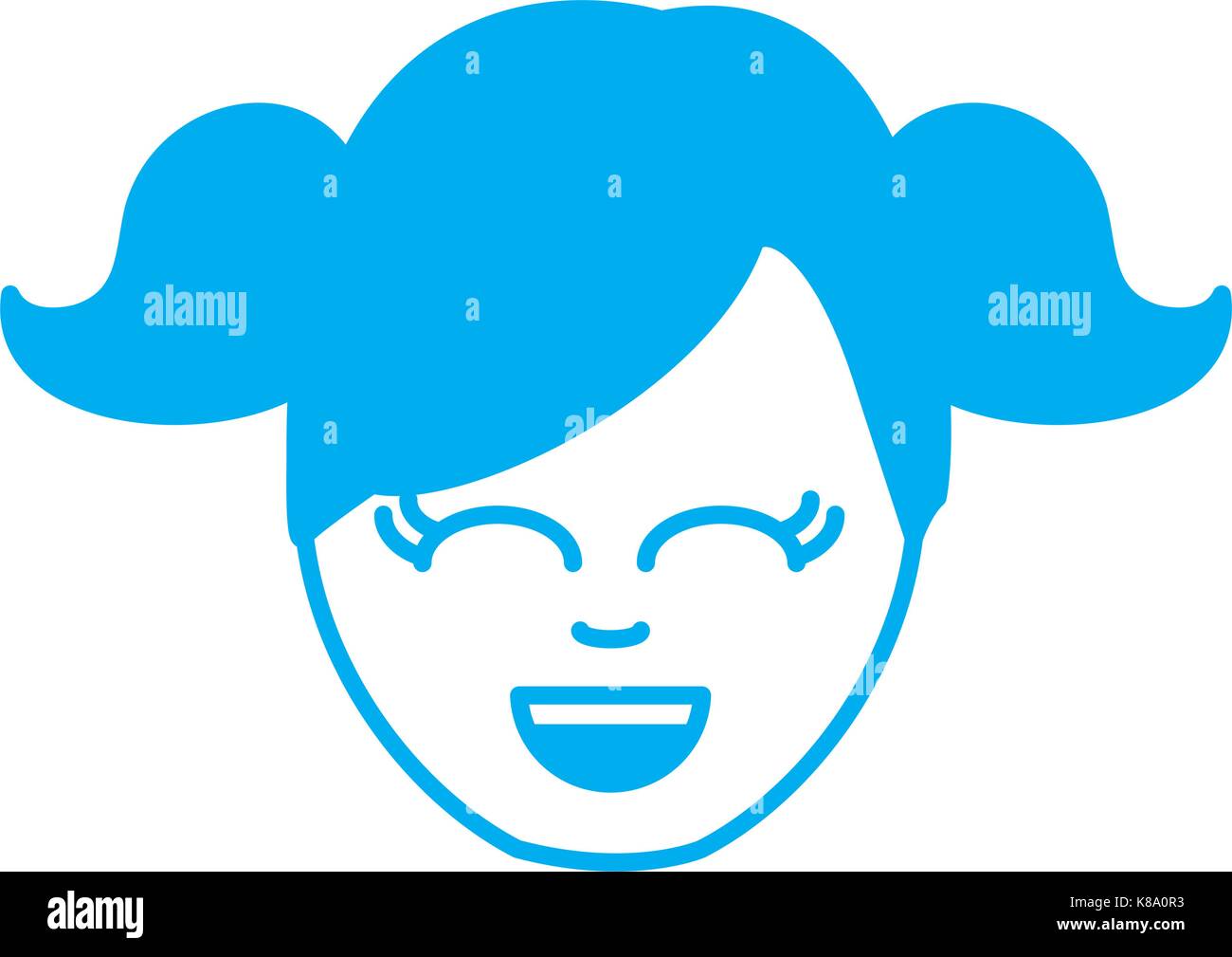 Woman smiling cartoon Stock Vector Image & Art - Alamy