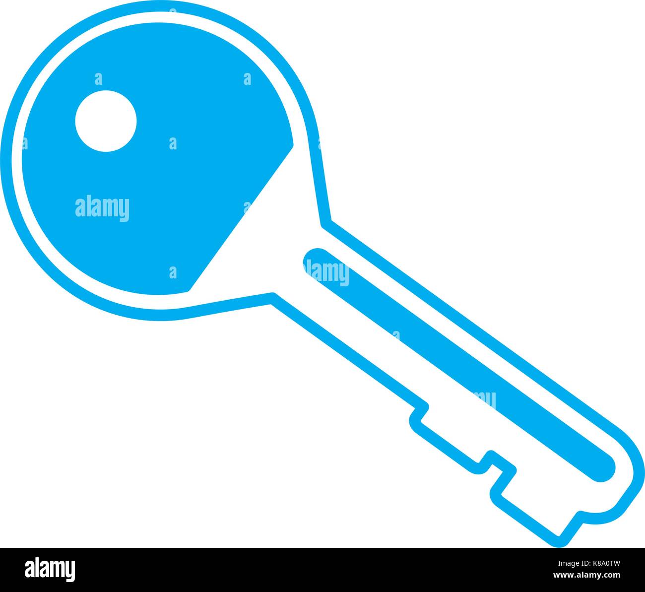 Door key isolated Stock Vector Image & Art - Alamy