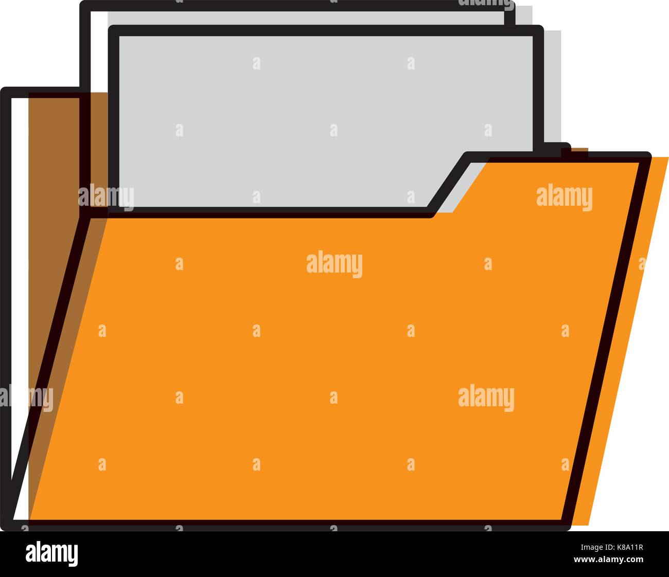 Folder open symbol Stock Vector Image & Art - Alamy