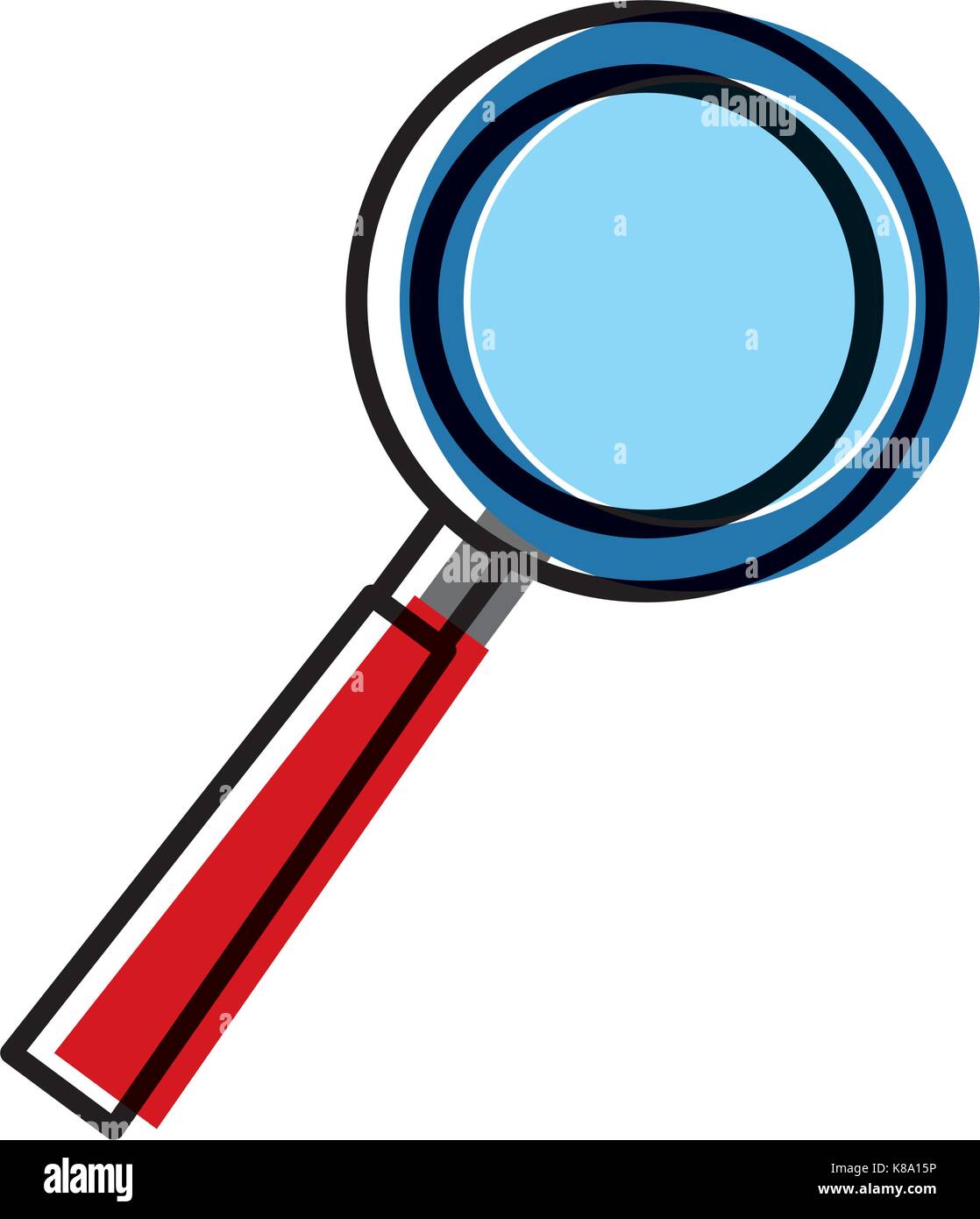 Magnifying glass symbol Stock Vector Image & Art - Alamy