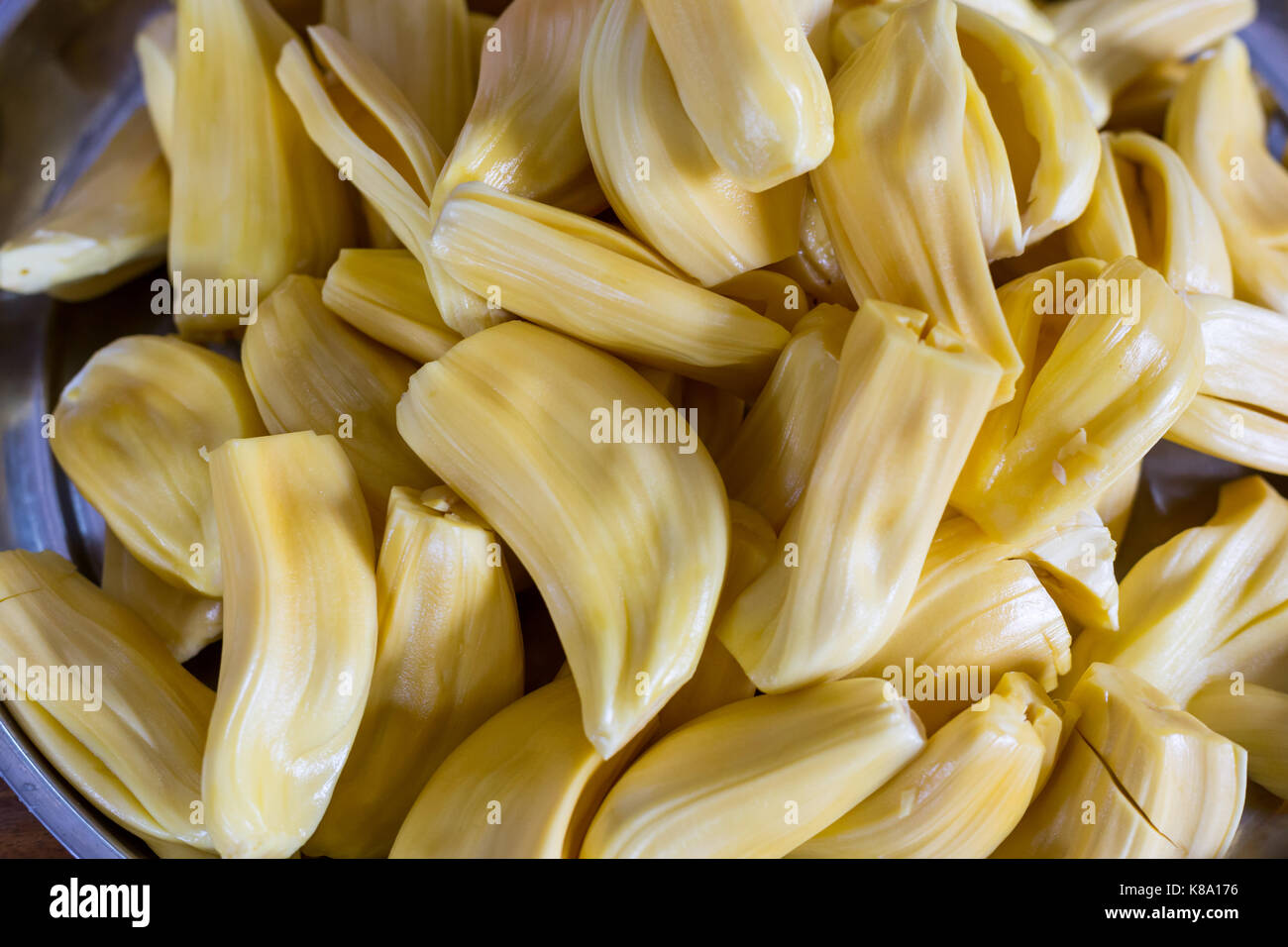 Piece of yellow jackfruit meat balls Stock Photo - Alamy