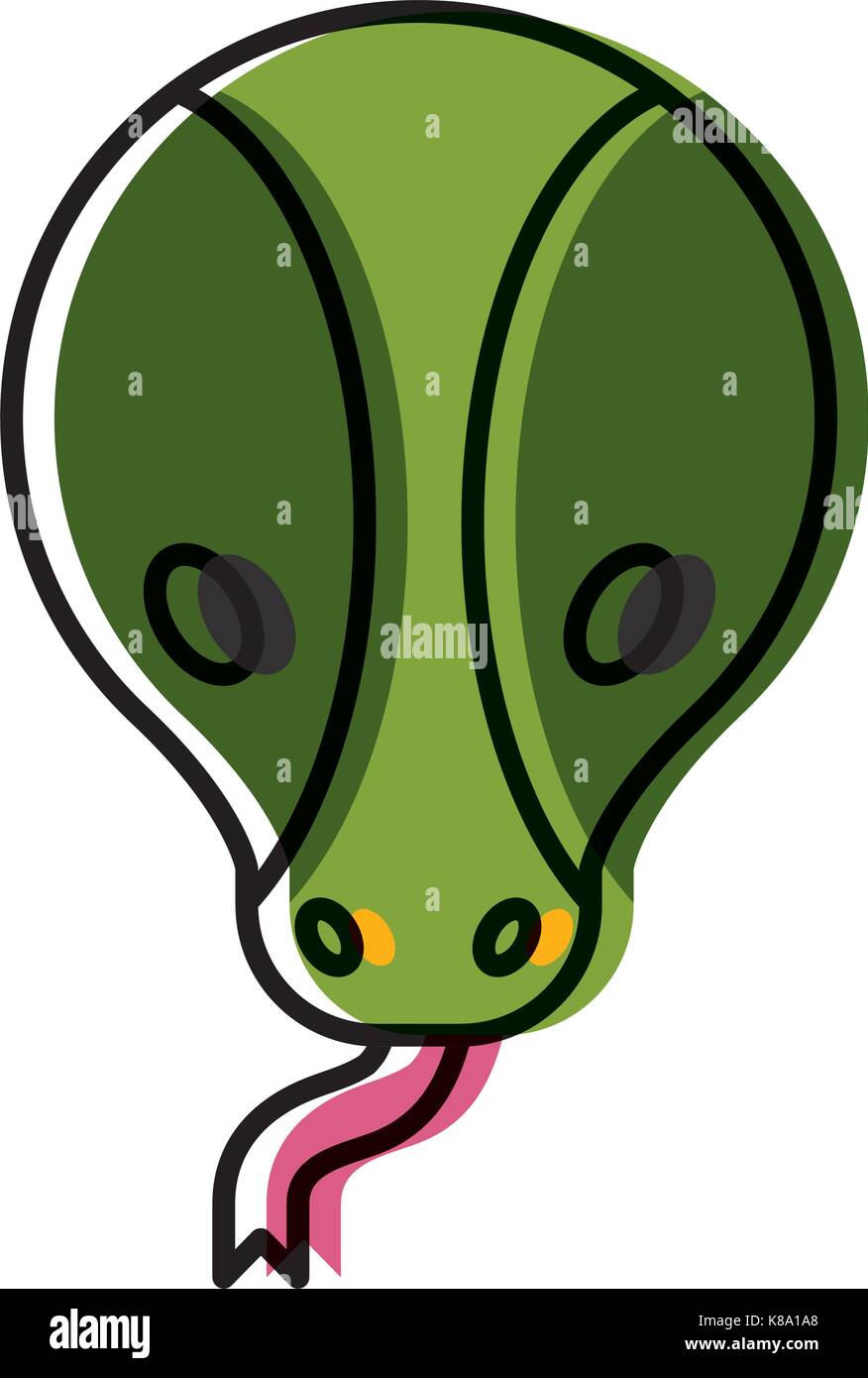 Snake face symbol Stock Vector Image & Art - Alamy