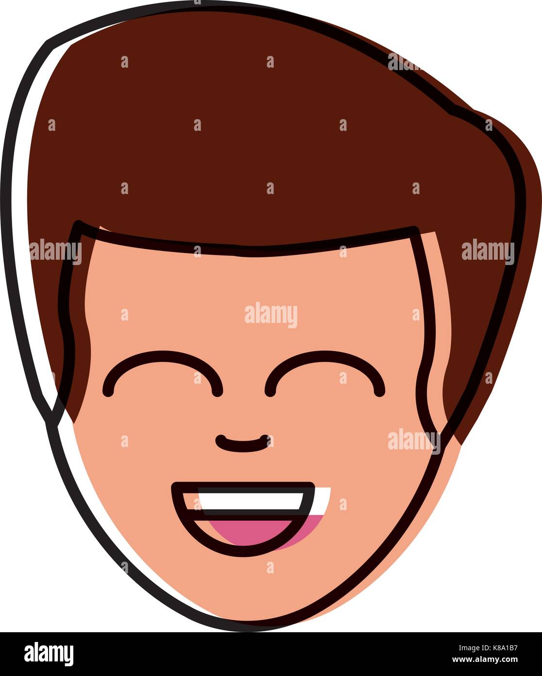 Man smiling cartoon Stock Vector Image & Art - Alamy