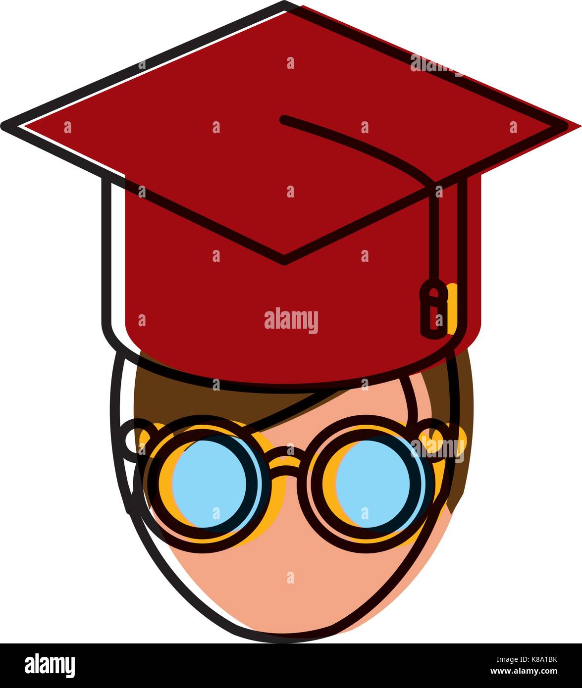 Student graduation cartoon Stock Vector Image & Art - Alamy
