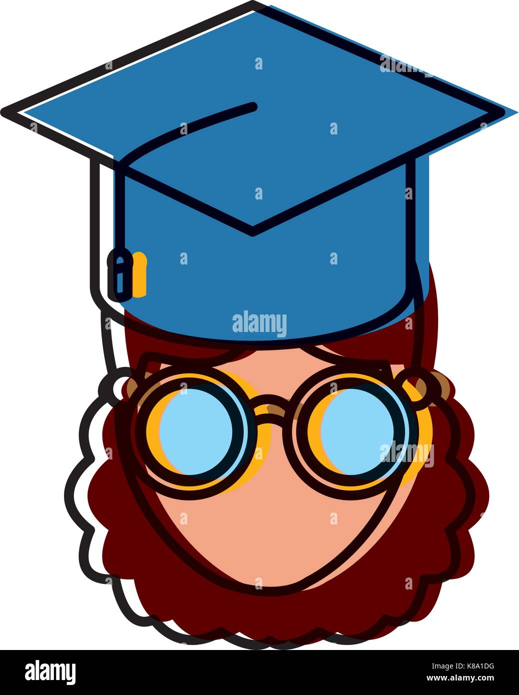 Student graduation cartoon Stock Vector Image & Art - Alamy