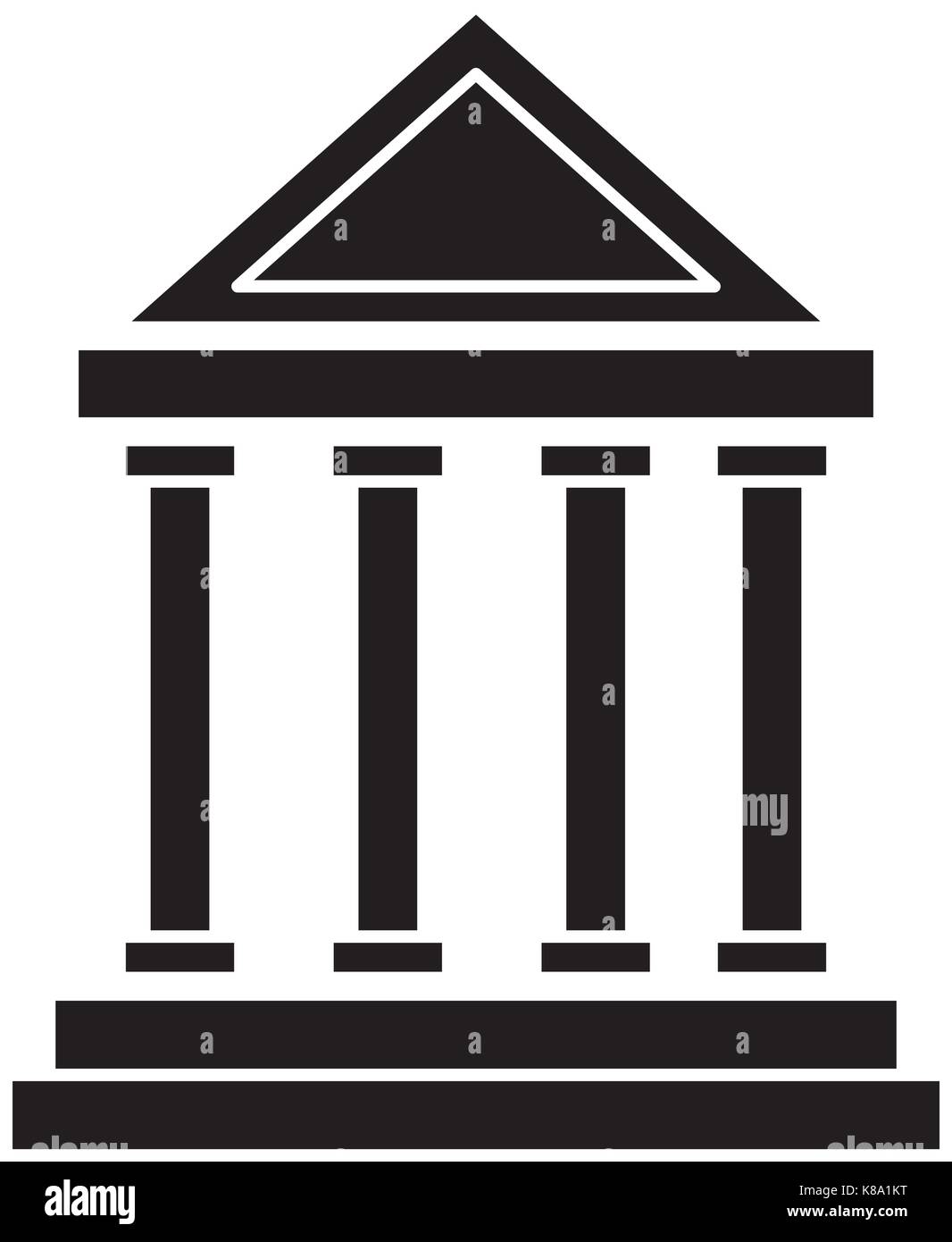 Greek temple roof structure Stock Vector Images - Alamy