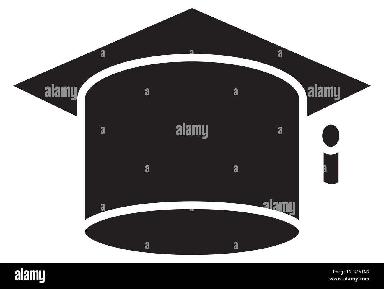 Graduation Hat symbol Stock Vector Image & Art - Alamy