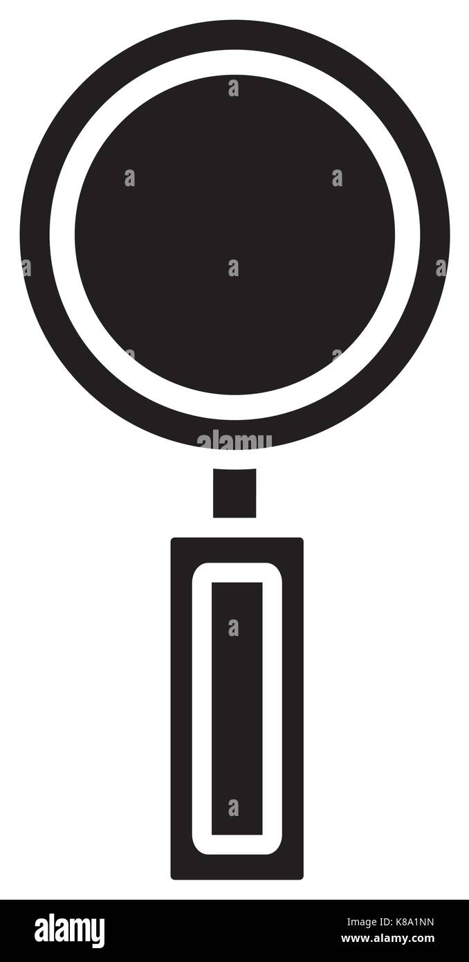 Magnifying glass symbol Stock Vector Image & Art - Alamy