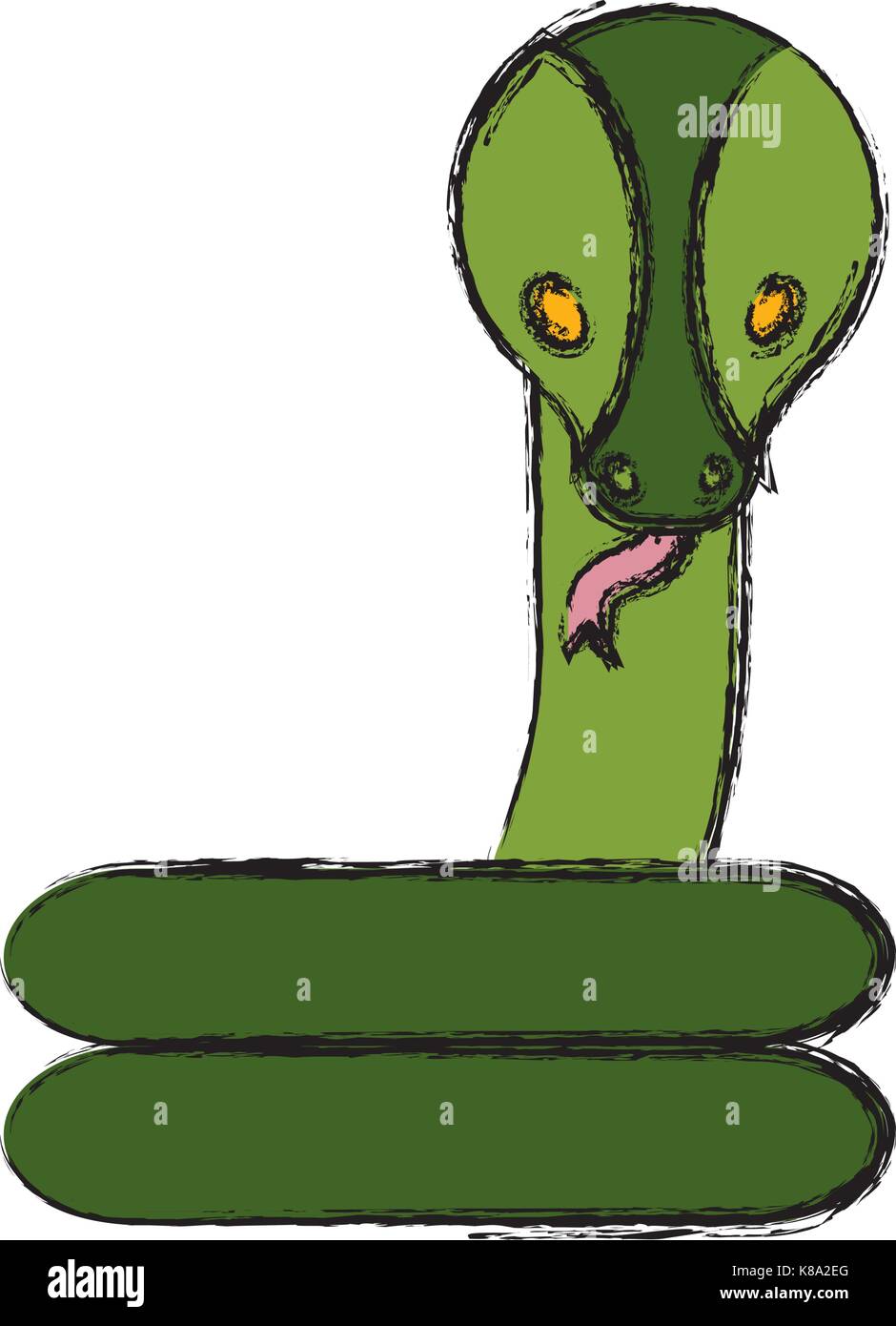 Snake face symbol Stock Vector Image & Art - Alamy