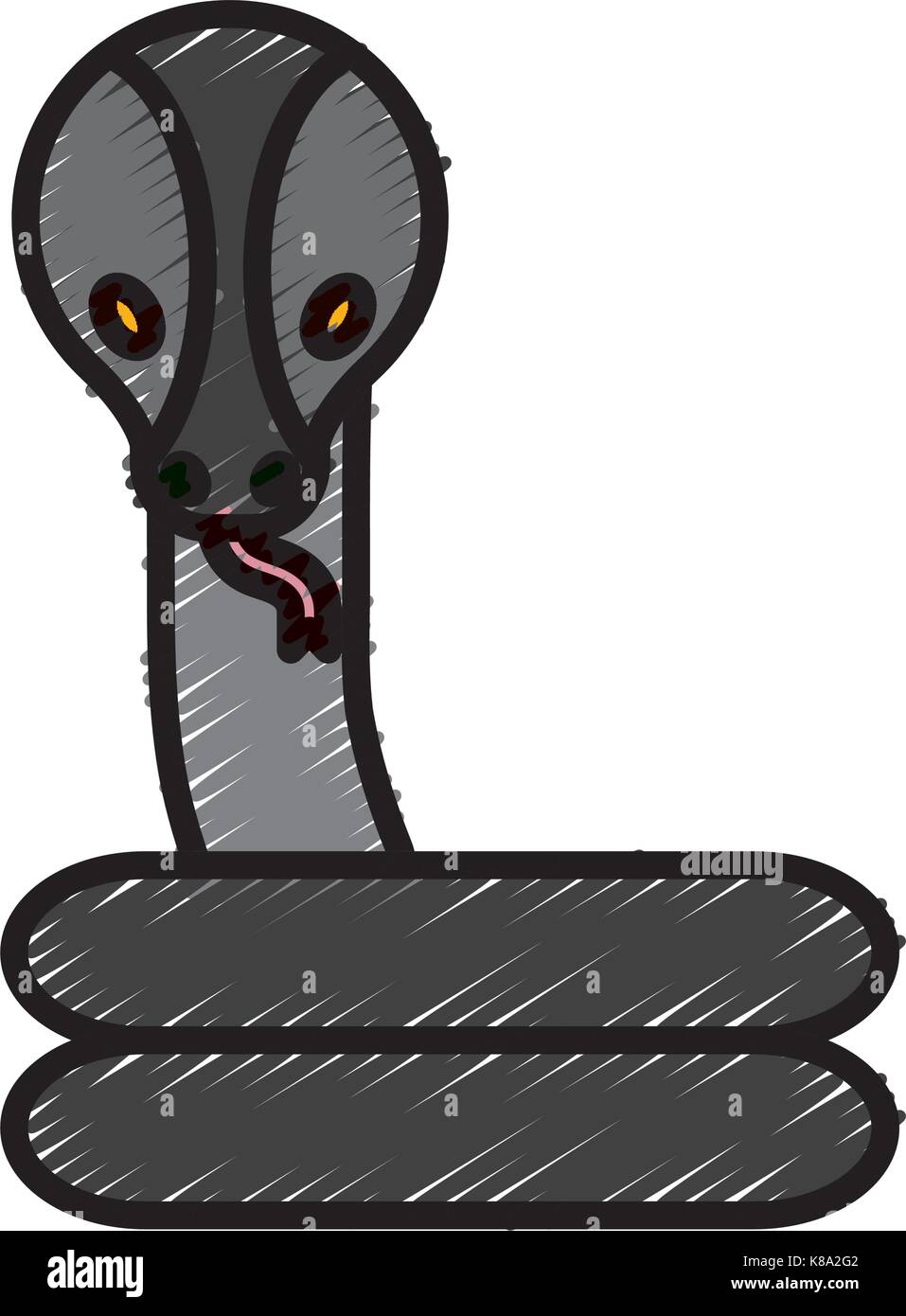 Snake face symbol Stock Vector Image & Art - Alamy