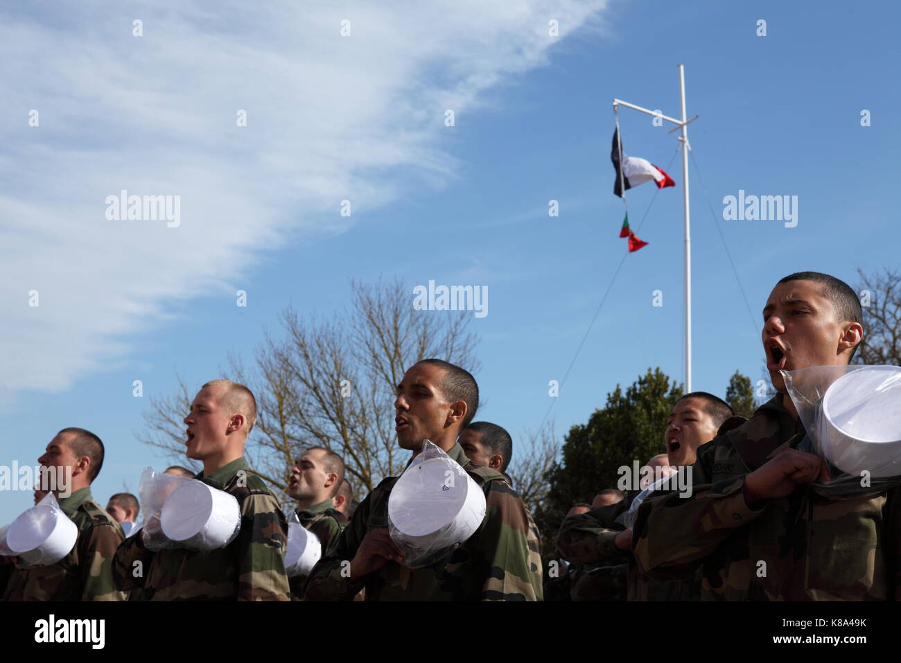 French Foreign Legion recruits (Engagé Volontaires), not quite yet ...