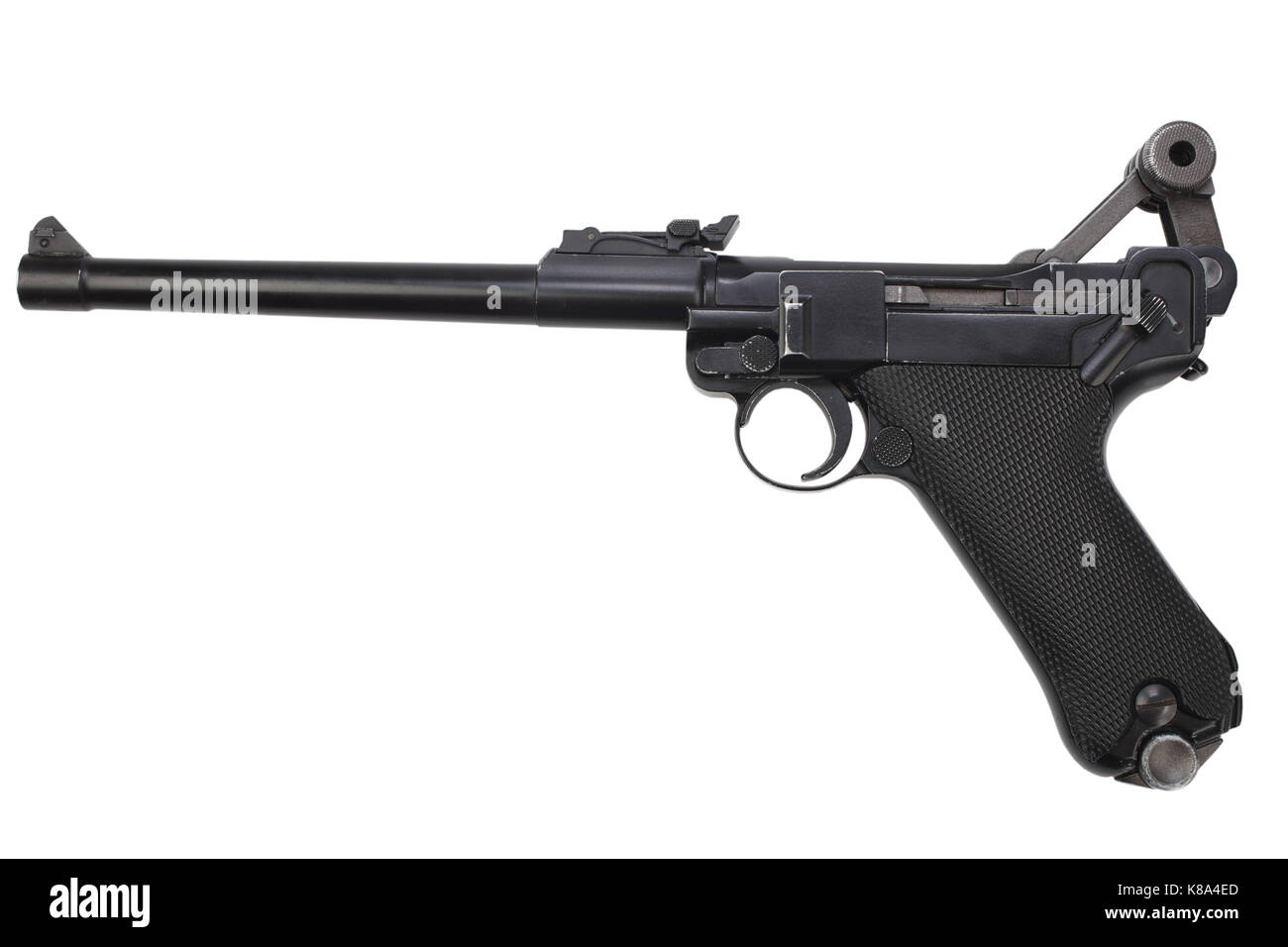World War I period german army handgun isolated Stock Photo - Alamy