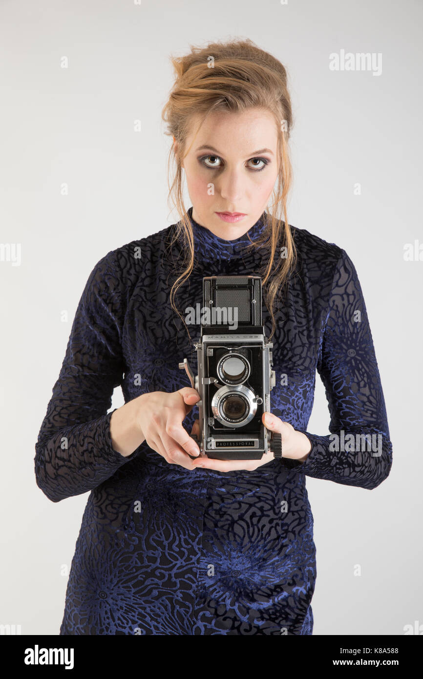 1960s girl camera hi-res stock photography and images - Alamy