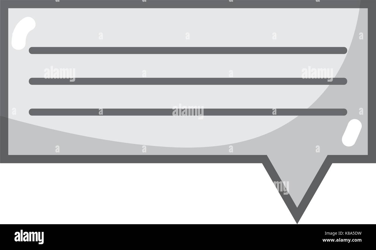 grayscale chat bubble graphic text message Stock Vector Image & Art - Alamy