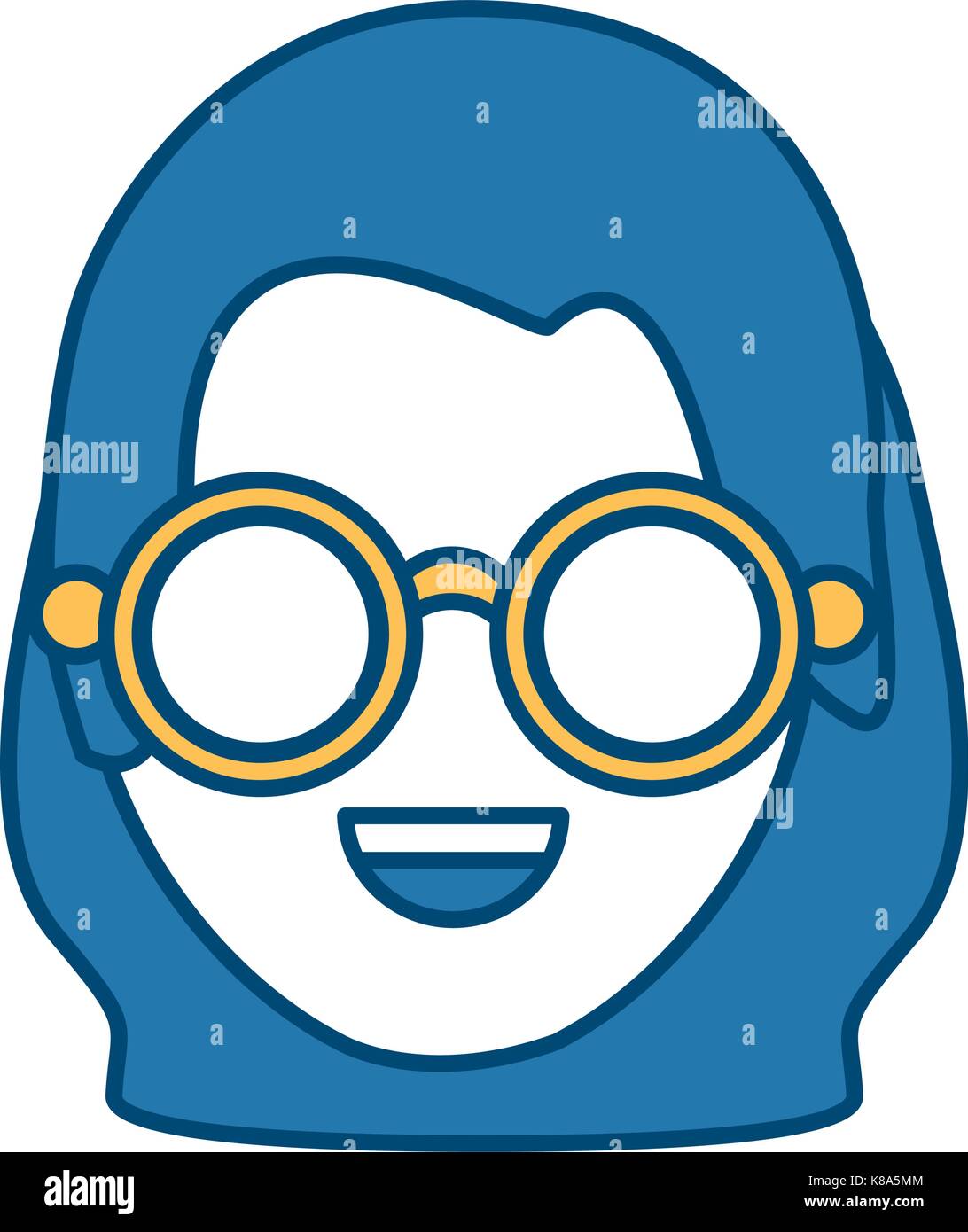 Woman smiling cartoon Stock Vector Image & Art - Alamy