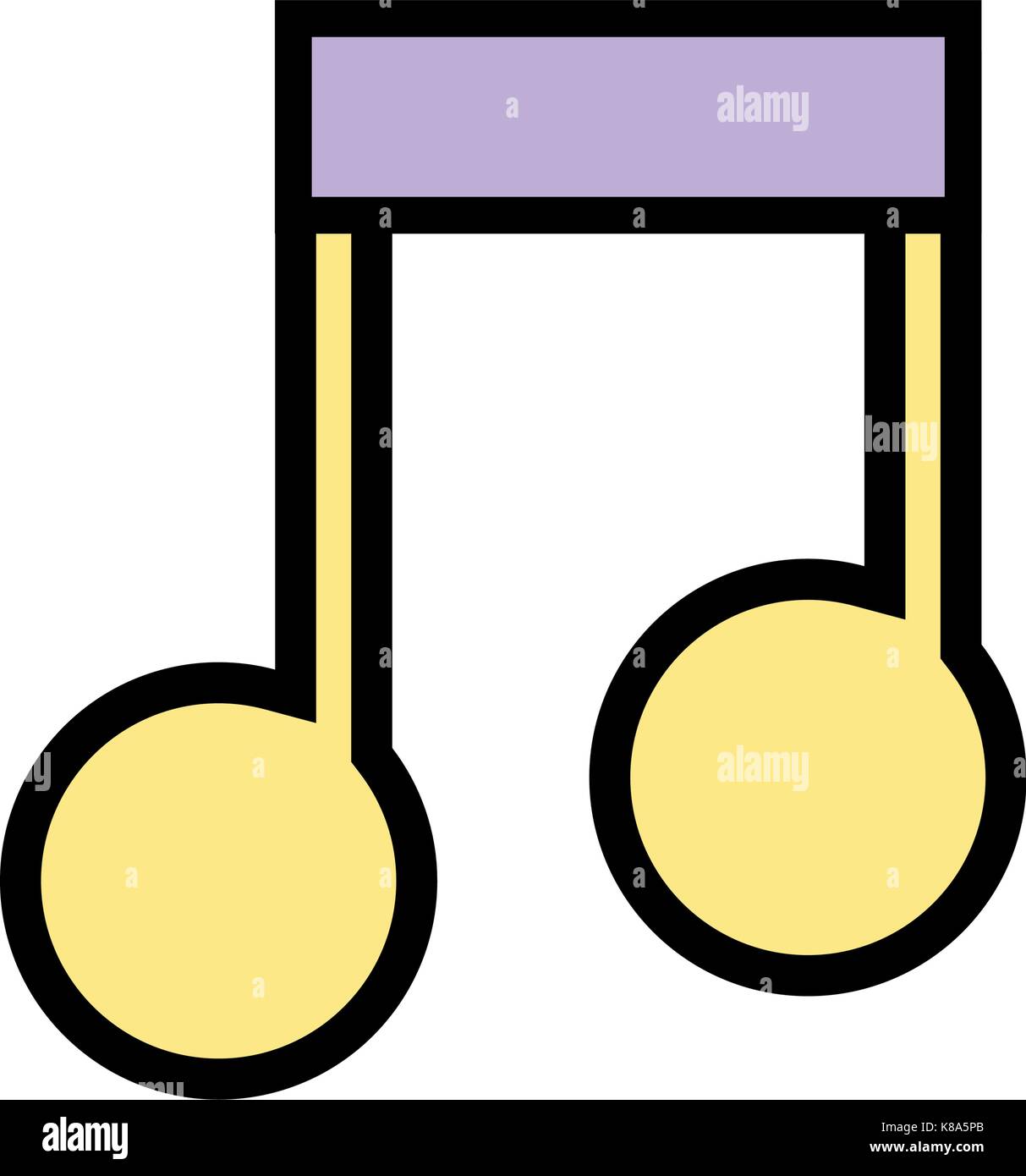 musical sign note to rhythm tone Stock Vector Image & Art - Alamy