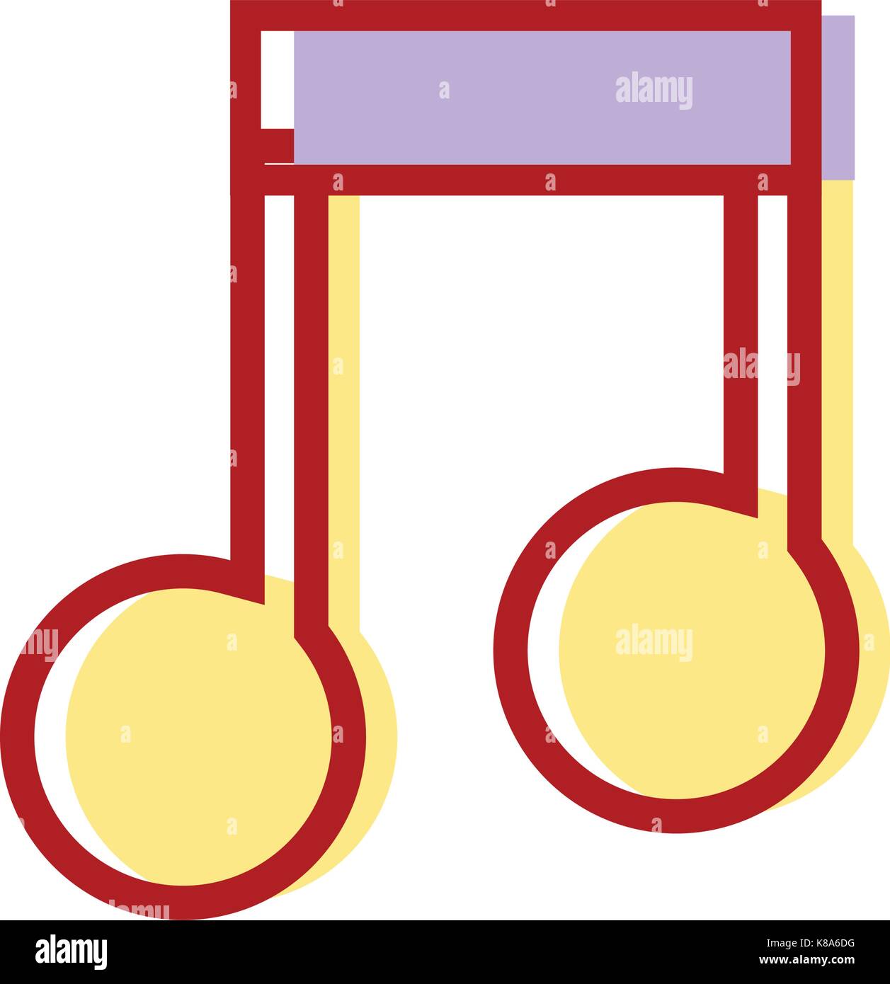 musical sign note to rhythm tone Stock Vector Image & Art - Alamy