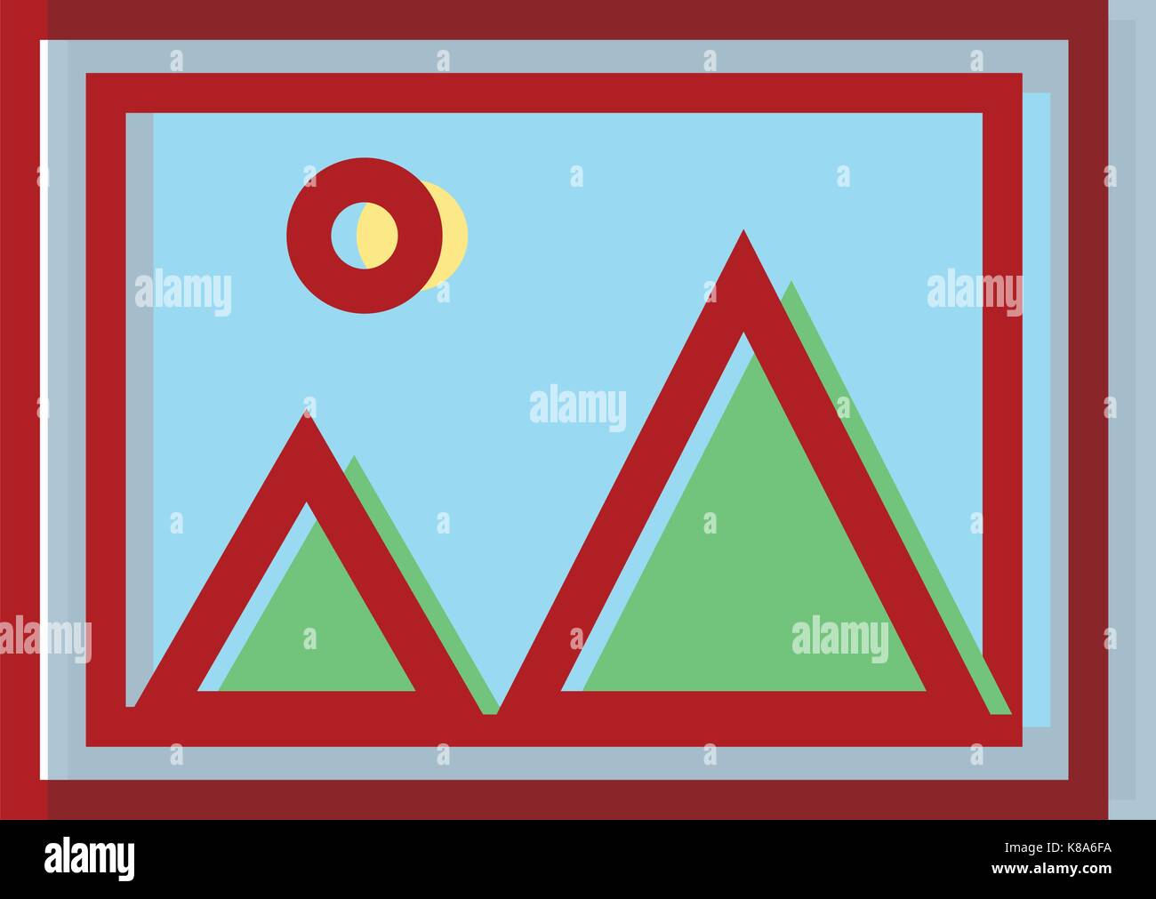 nice frame picture art design Stock Vector Image & Art - Alamy