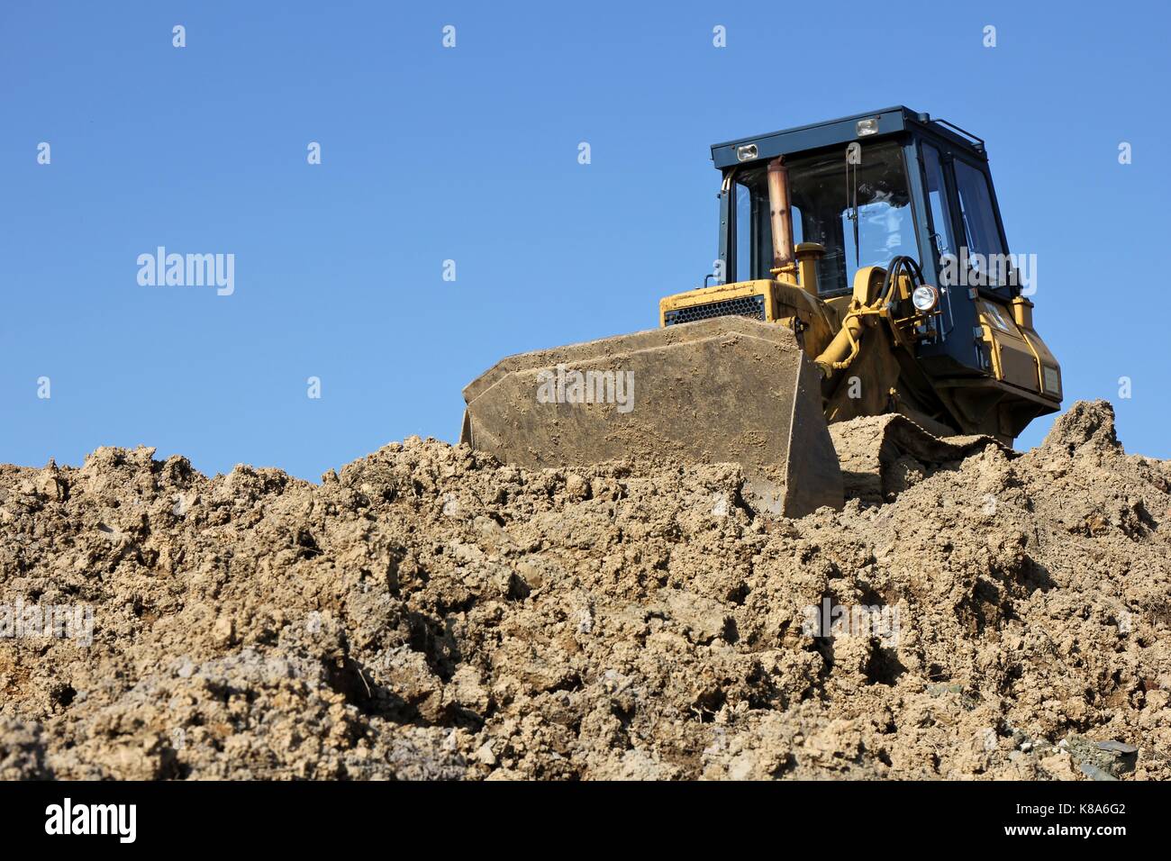 Soil bulldozer hi-res stock photography and images - Alamy