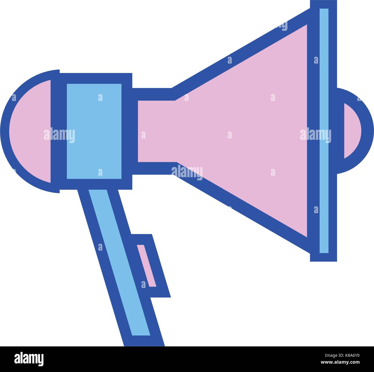 megaphone element to speak and said message Stock Vector Image & Art ...