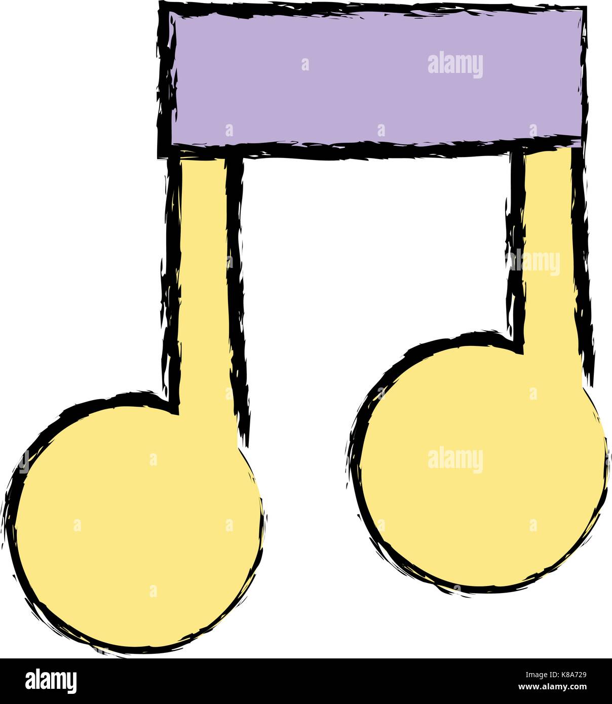 musical sign note to rhythm tone Stock Vector Image & Art - Alamy