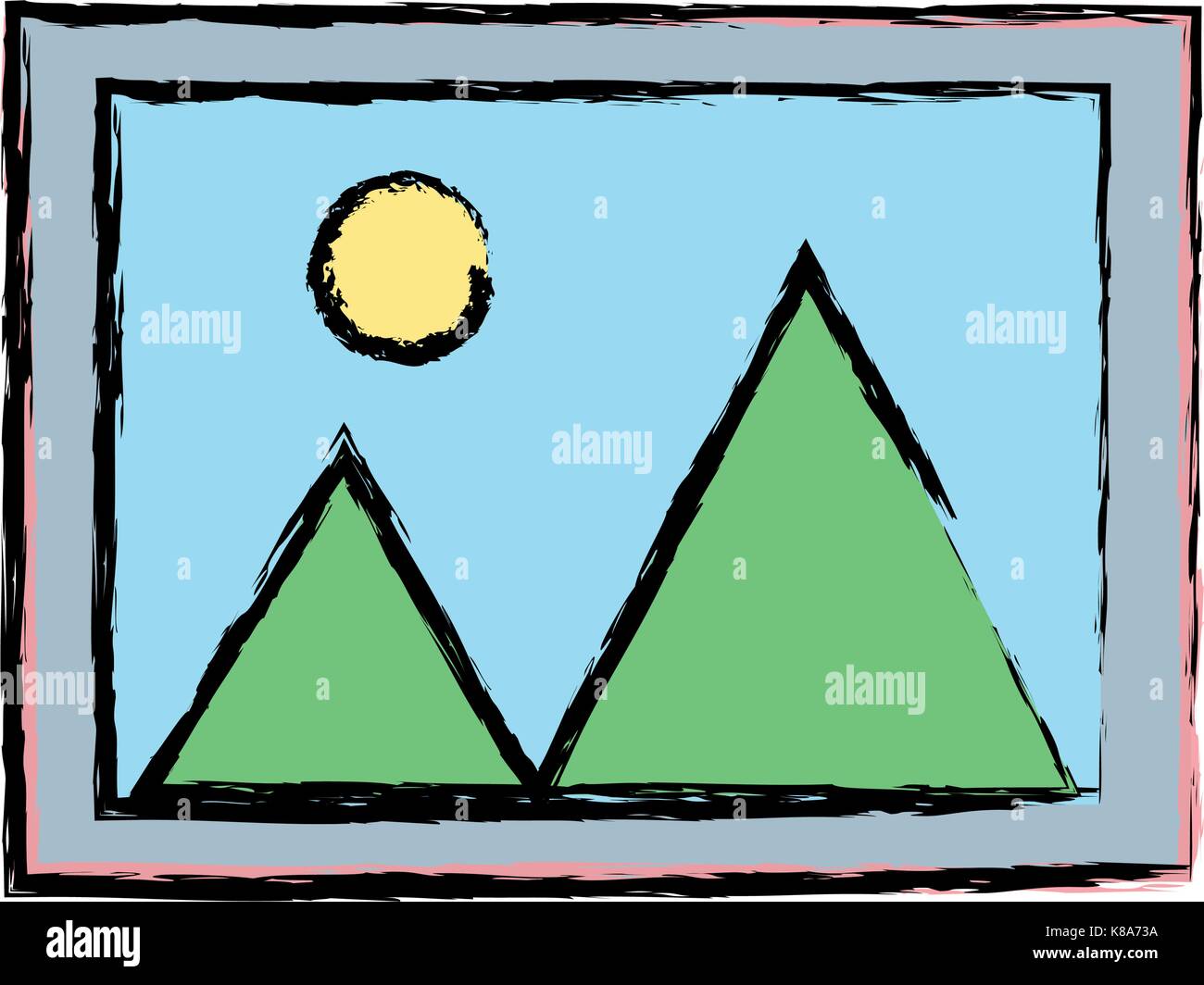 nice frame picture art design Stock Vector Image & Art - Alamy