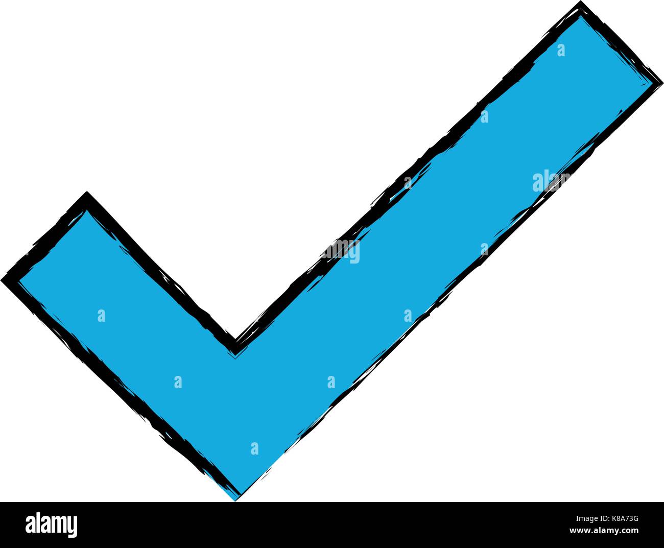 check symbol to correct option icon Stock Vector Image & Art - Alamy
