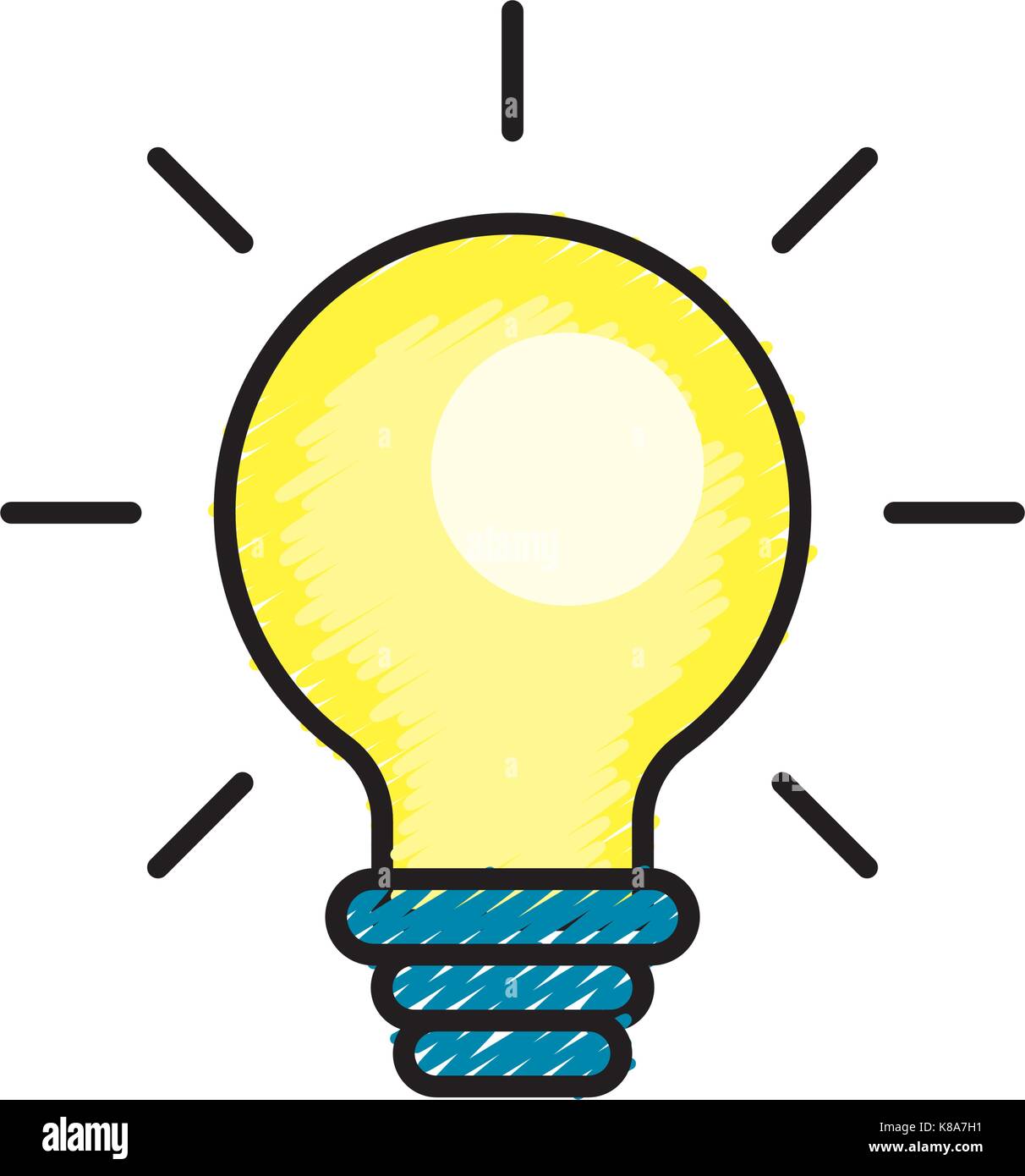 nice bulb idea to create and invent Stock Vector Image & Art - Alamy