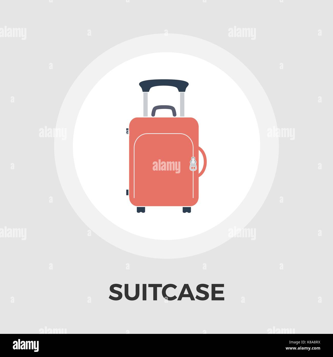 Suitcase Icon Vector. Flat icon isolated on the white background ...