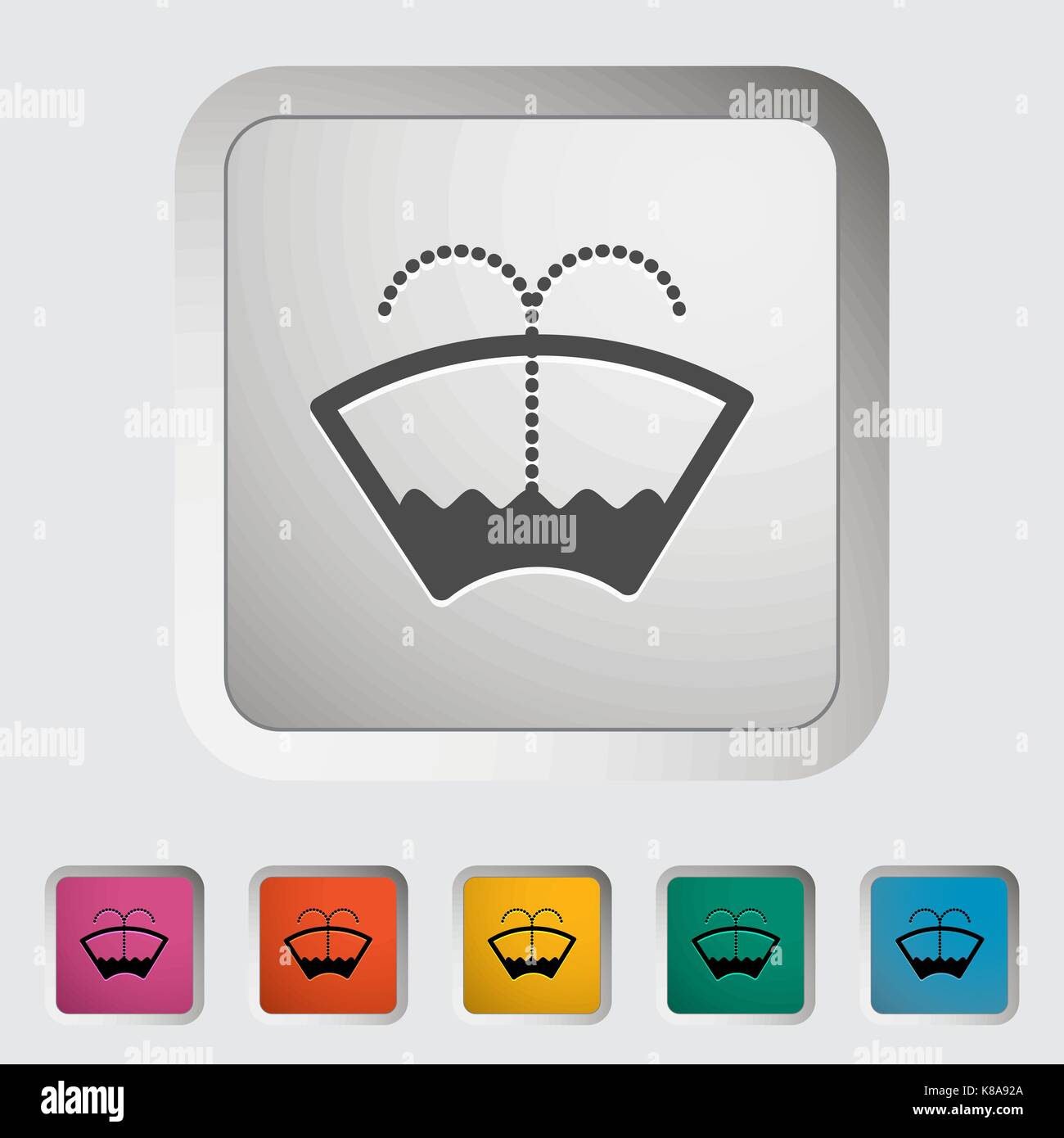 Car icon wiper. Vector illustration Stock Vector Image & Art - Alamy