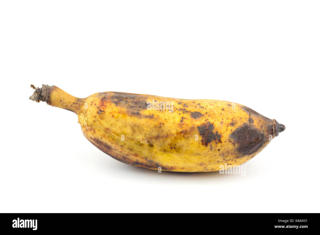 bananas rot on white background Stock Photo - Alamy