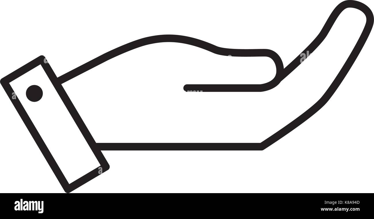 line cute person hand flat design Stock Vector Image & Art - Alamy