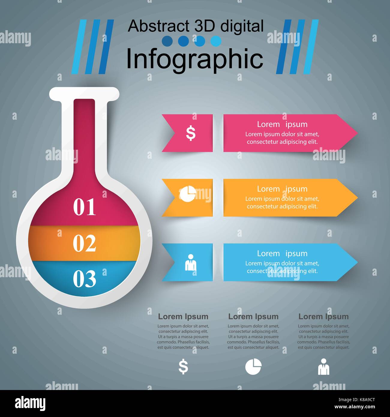 Test tube. Experiments. Business infographics Stock Vector Image & Art ...