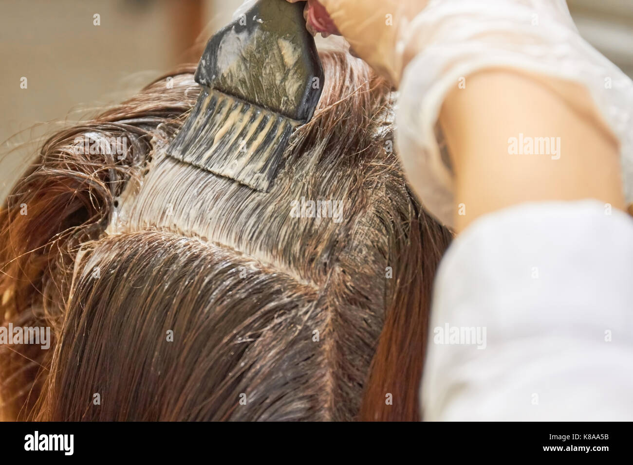 Hair dye brush hi-res stock photography and images - Alamy
