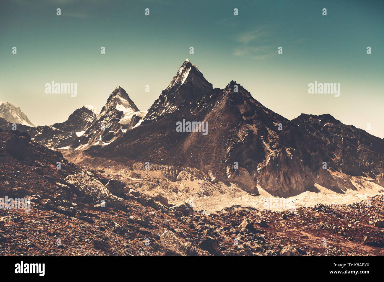 Himalayas mountain landscape. Trekking in Nepal Stock Photo - Alamy Himalayas mountain landscape. Trekking in Nepal Stock Photo - Alamy