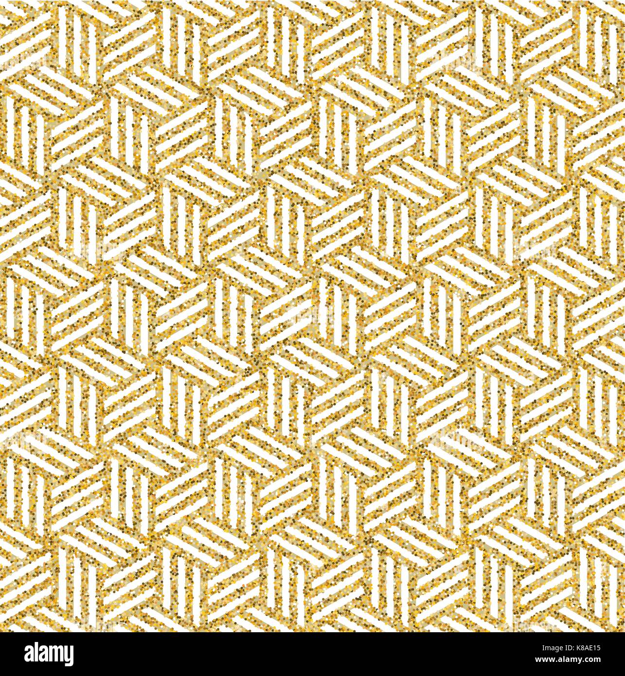 Abstract isometric 3d cube seamless pattern background made of gold ...