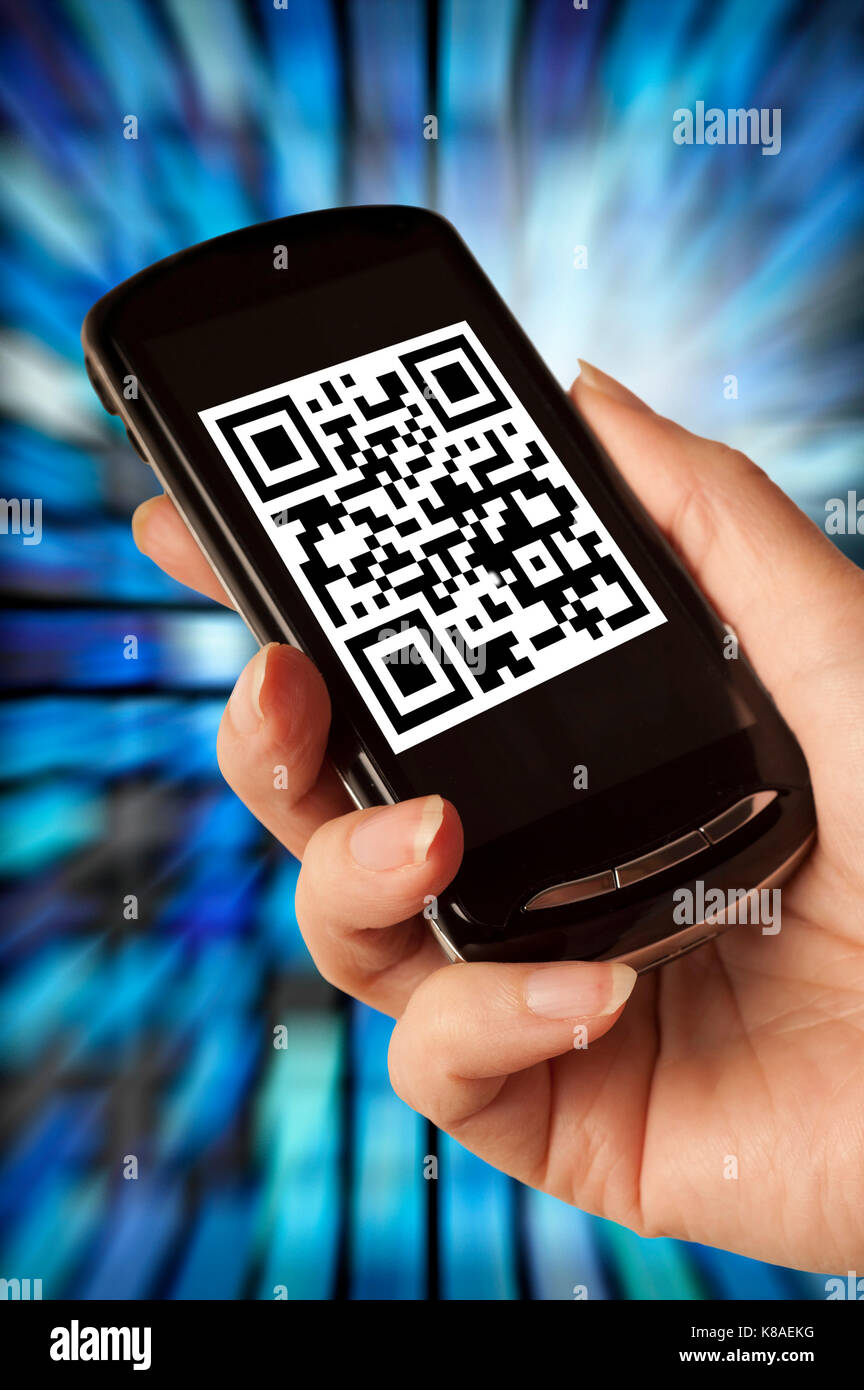 Label with qr code hi-res stock photography and images - Alamy