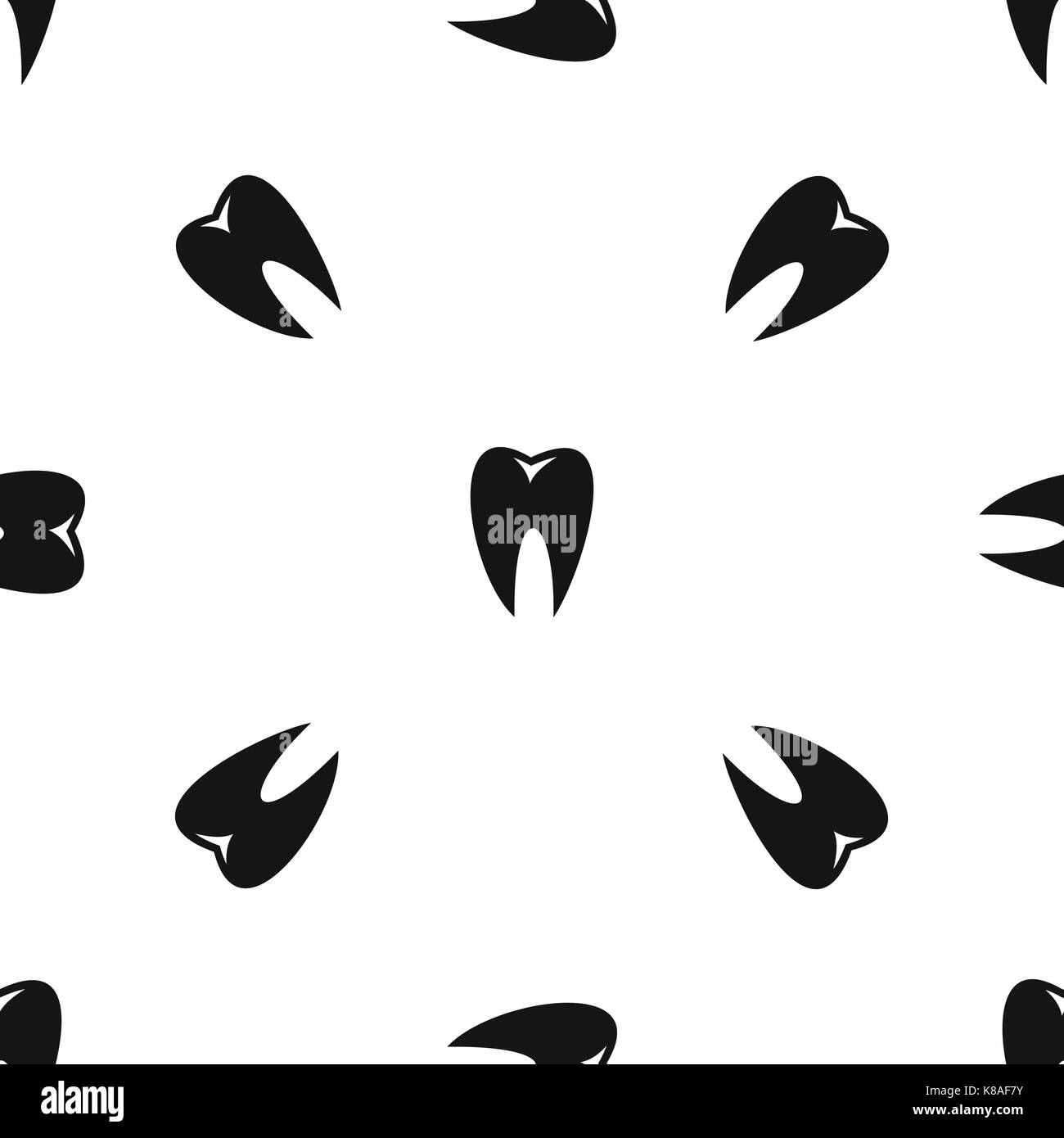 Tooth pattern seamless black Stock Vector Image & Art - Alamy