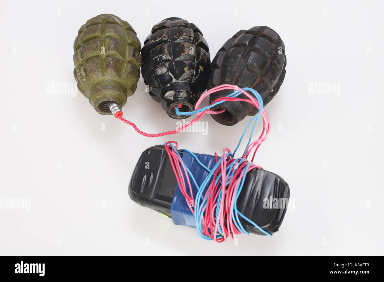 Improvised Explosive Device isolated on white Stock Photo - Alamy