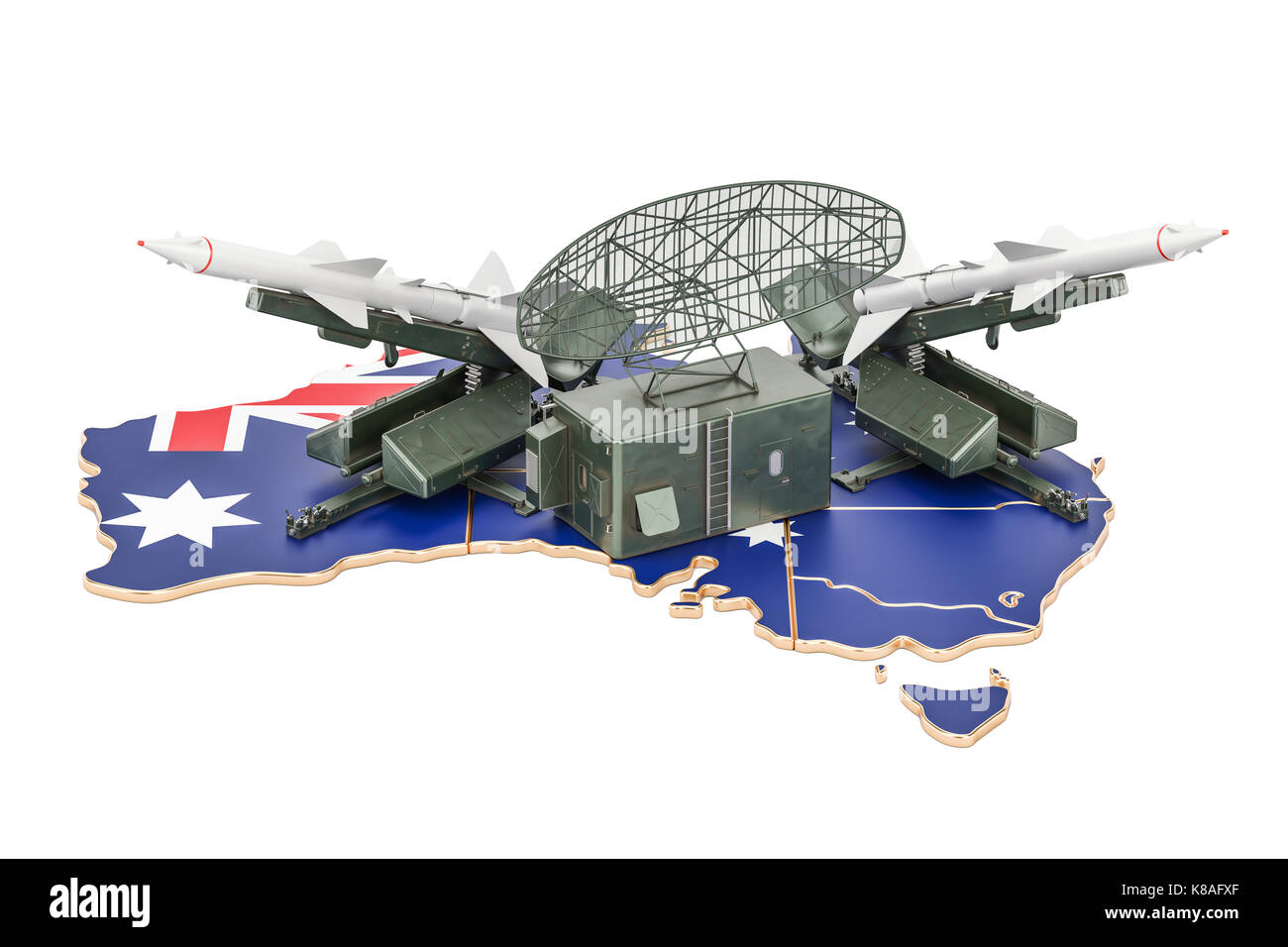 Australian missile defence system concept, 3D rendering Stock Photo - Alamy