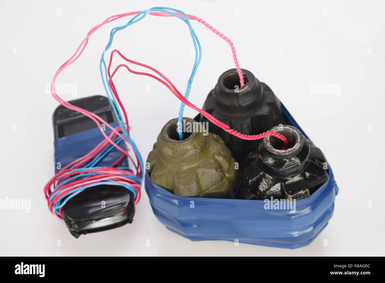 Improvised Explosive Device isolated on white Stock Photo - Alamy