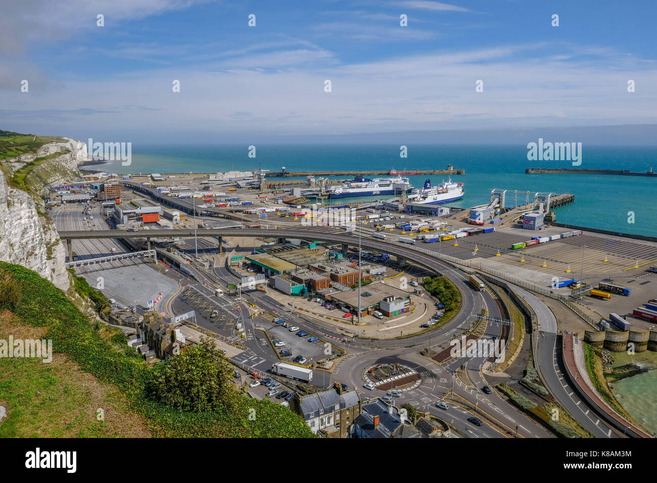 Aerial view of port of dover hi-res stock photography and images - Alamy
