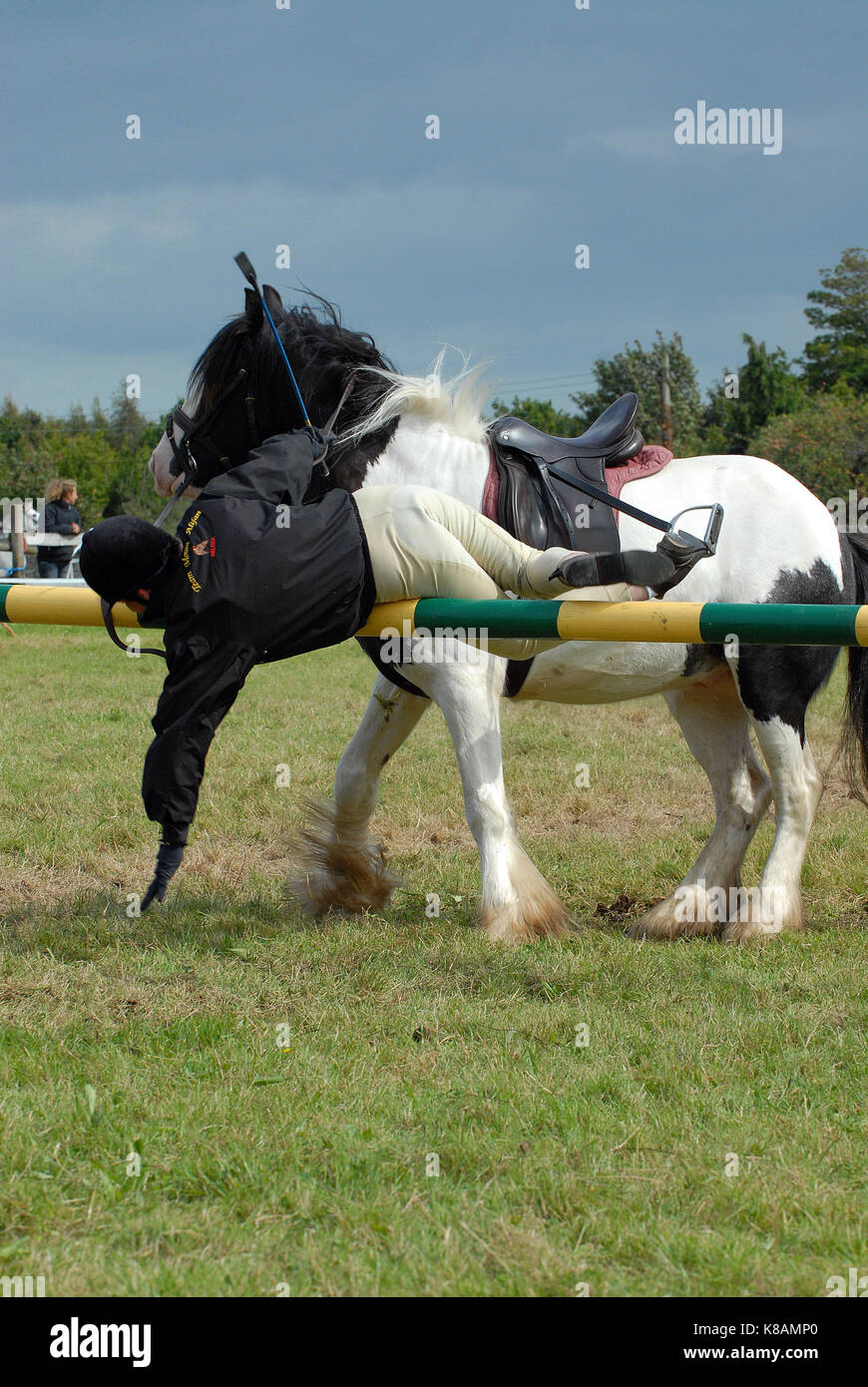 Rider falling off horse hi-res stock photography and images - Alamy